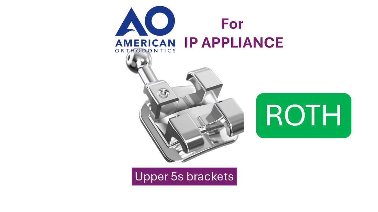 ORTHODONTIC - UPPER 5'S BRACKETS (ROTH), AMERICAN ORTHO FOR IP APPLIAN ...